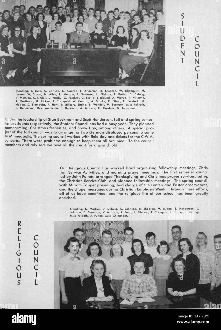The 1951 Antler yearbook captures the significant moments of the 1950 ...