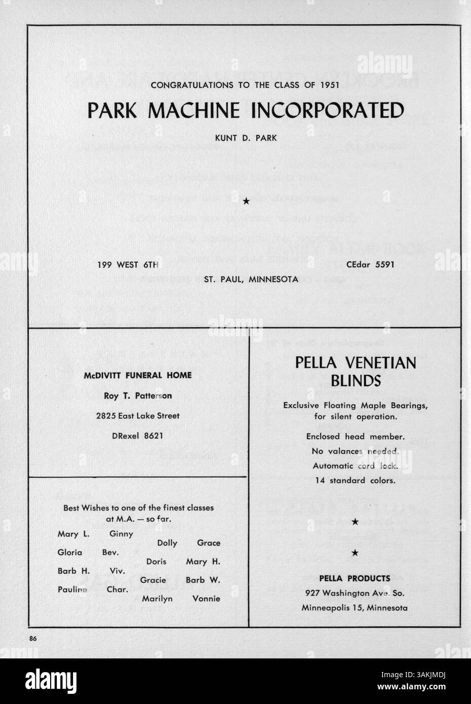 The 1951 Antler yearbook documents the 1950-1951 school year at ...