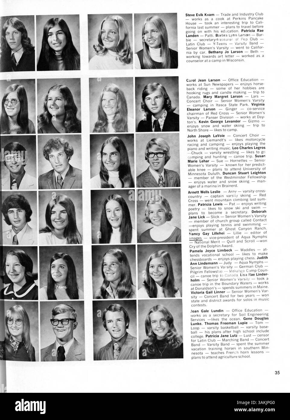 The Edina East High Yearbook of 1973 includes a variety of content ...