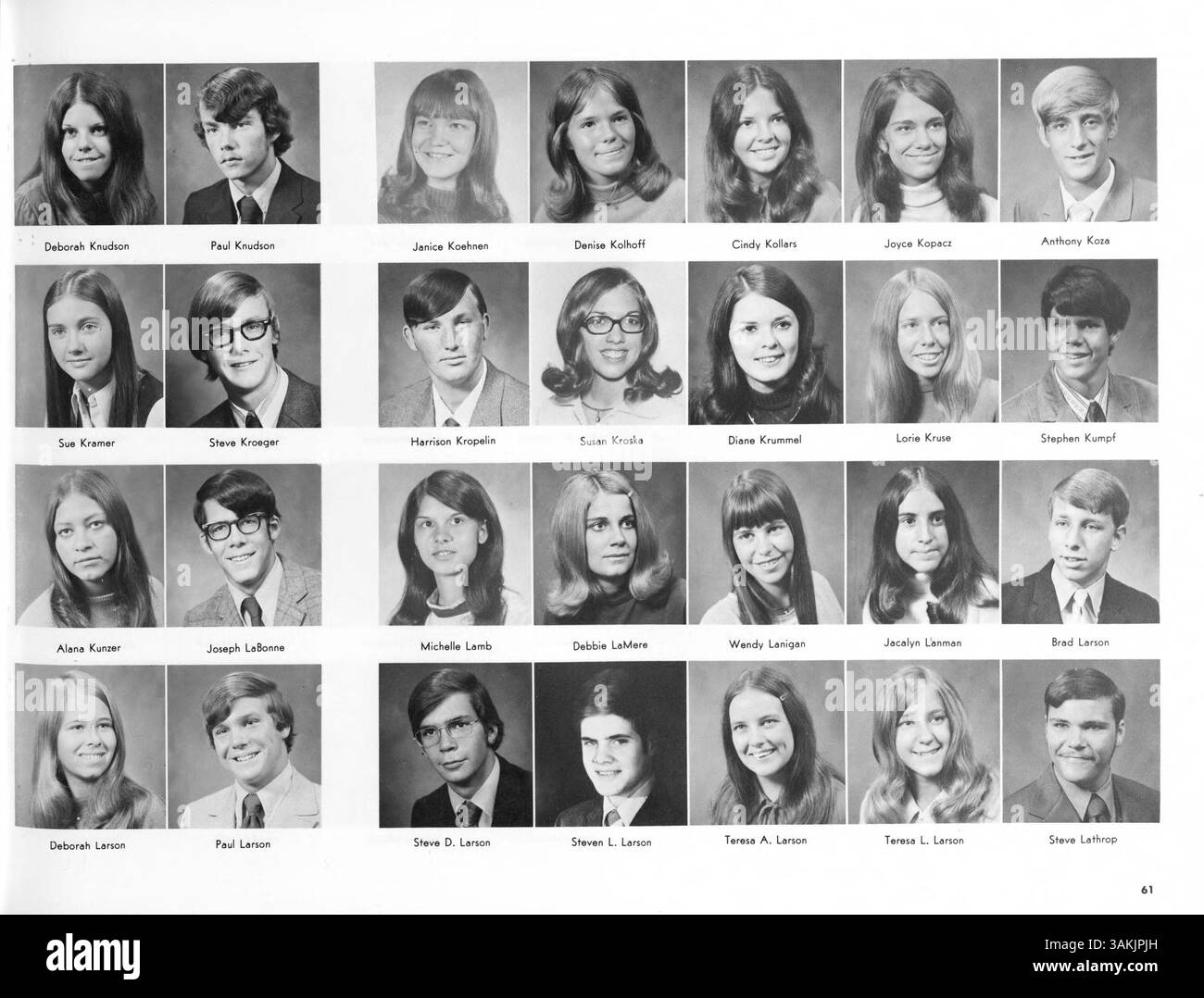 The 1972 Kennedy High Yearbook features student portraits, faculty ...