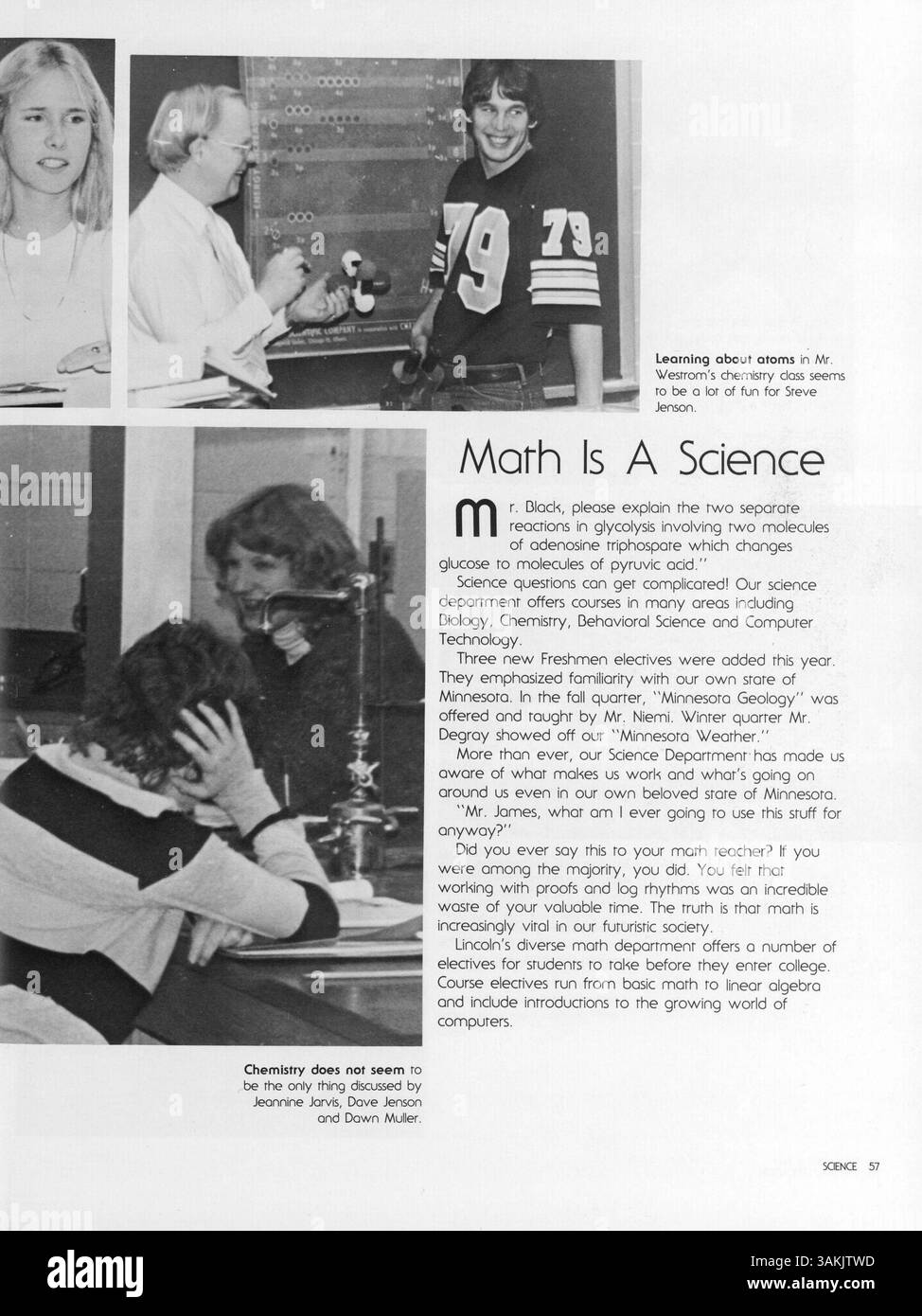 The '1982 Bear' yearbook at Lincoln High captures moments from the 1981 ...