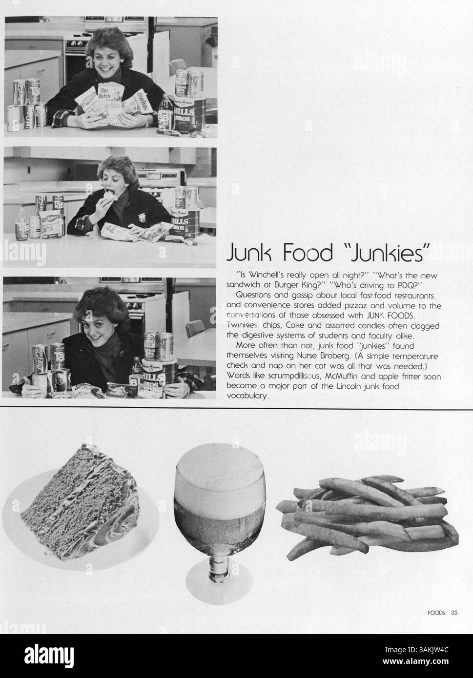 The 1982 Bear yearbook from Lincoln High School captures the major ...