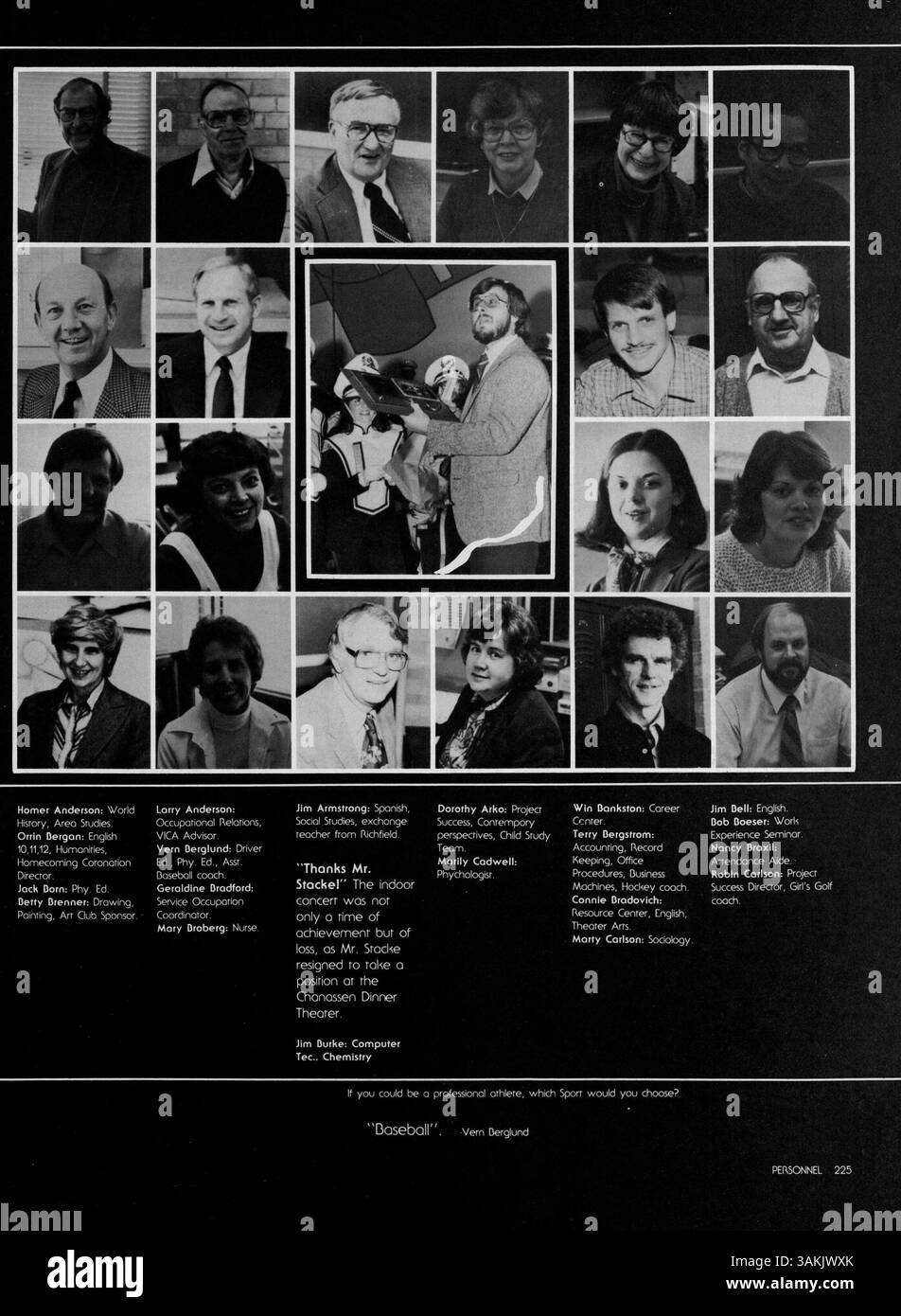 The '1982 Bear' yearbook is a historical document preserving Lincoln ...