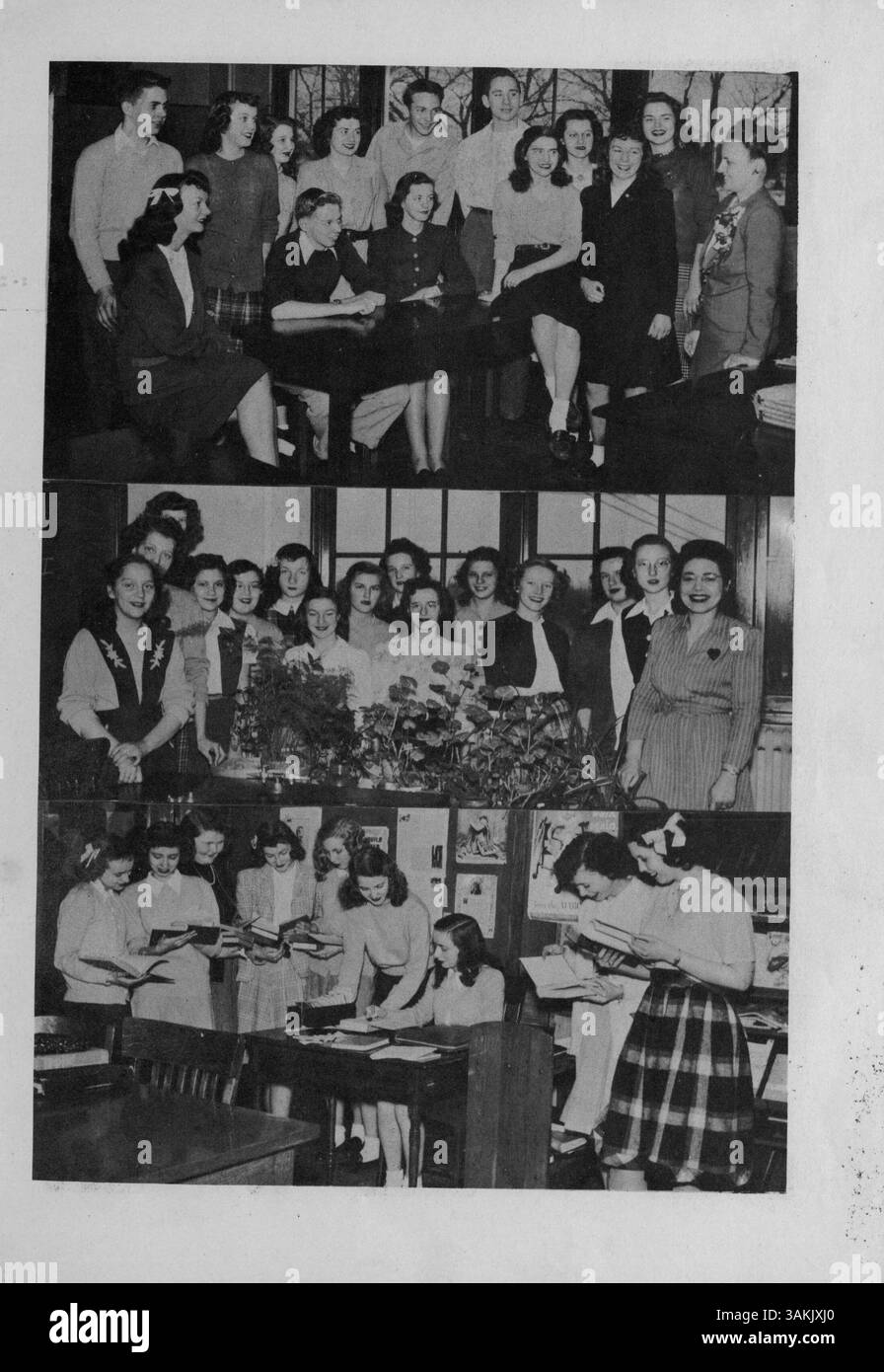 The 1947 'Echoes' yearbook from Hopkins High School provides a ...