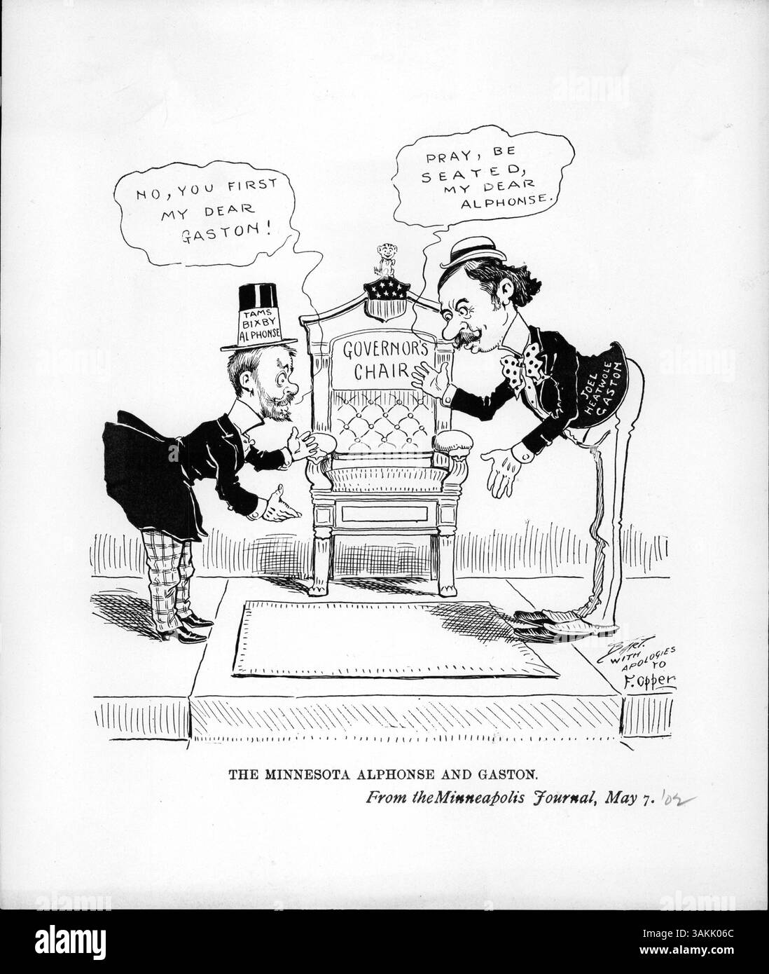 Tams Bixby and Joel Heatwole portray the comedic characters Alphonse ...