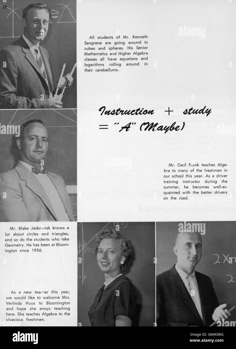 The 'Bear 1959' yearbook from Bloomington High captures the key events ...