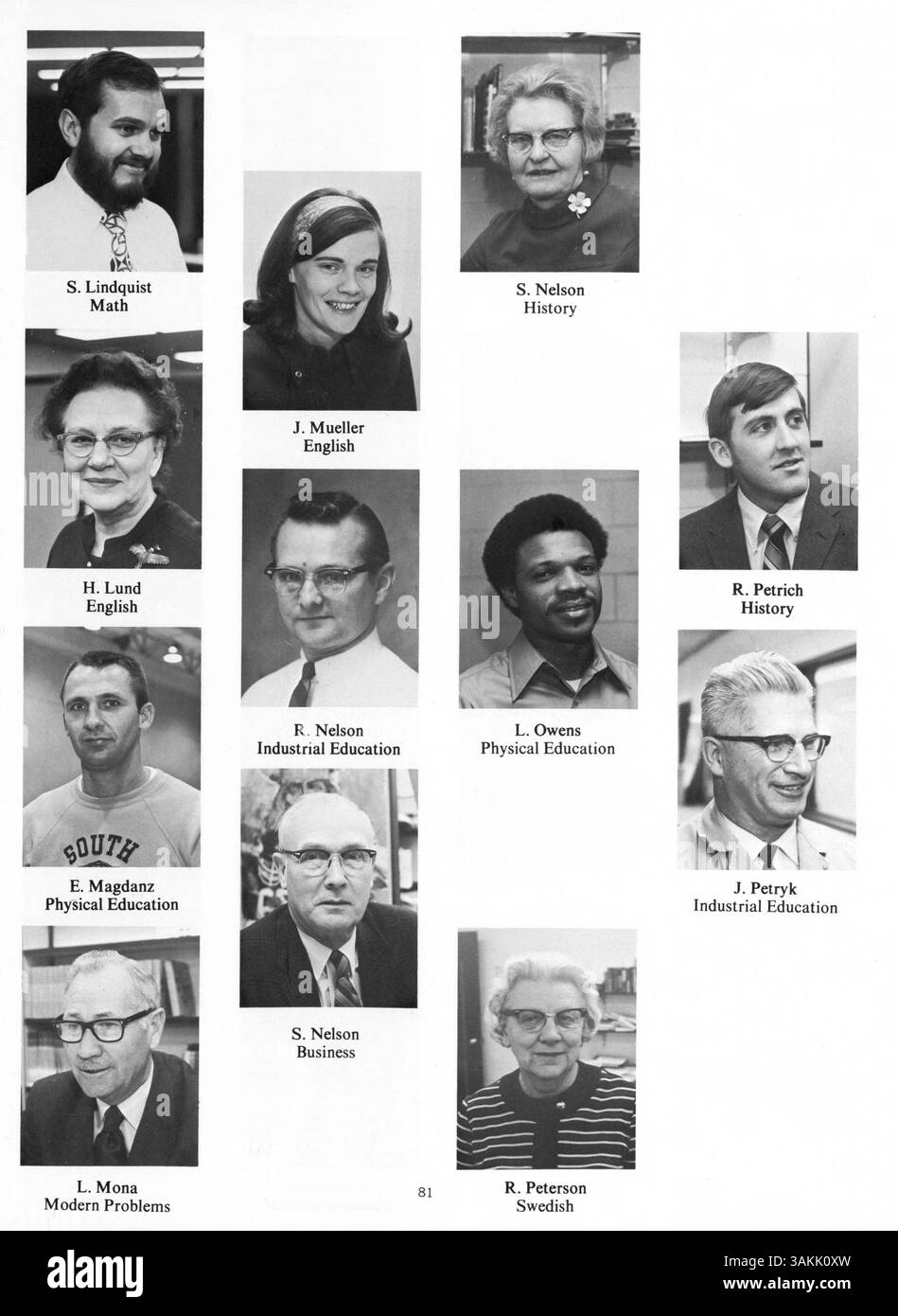 This 1971 yearbook from South High School documents students, teachers ...