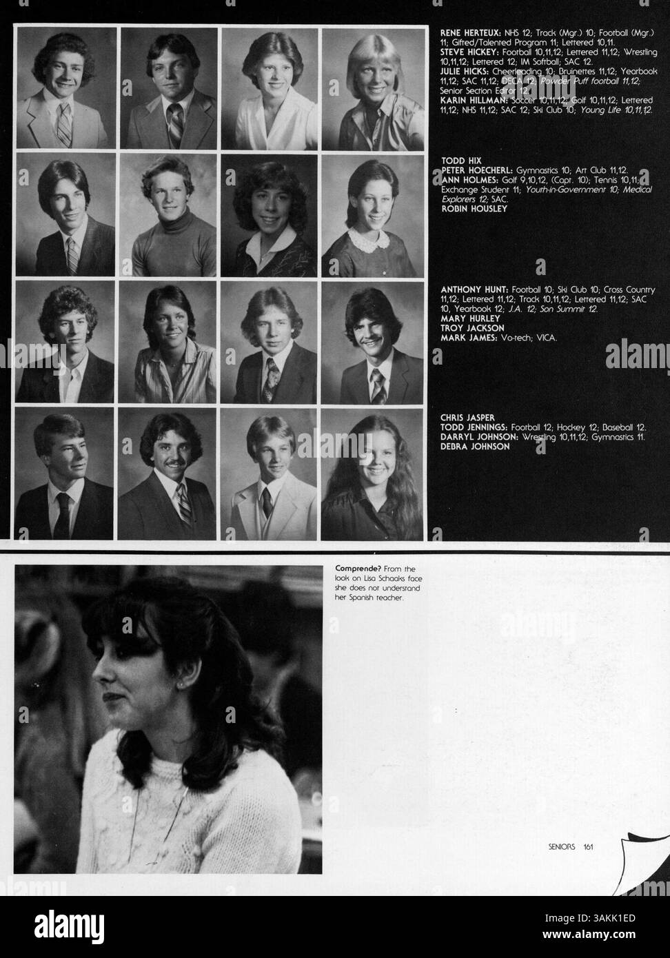 This 1982 yearbook from Lincoln High School showcases students ...