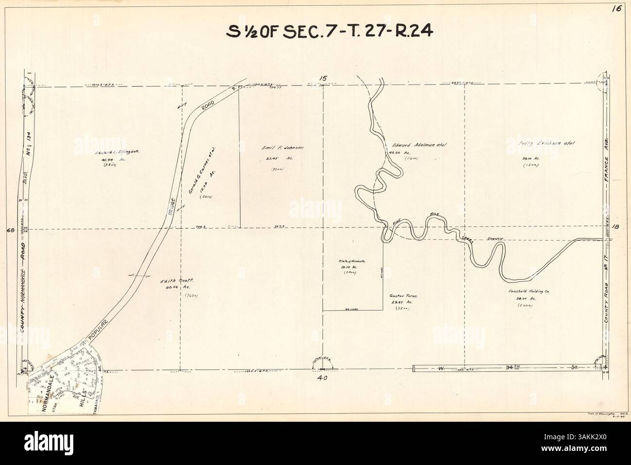 This collection contains a complete set of surveys and plats of ...