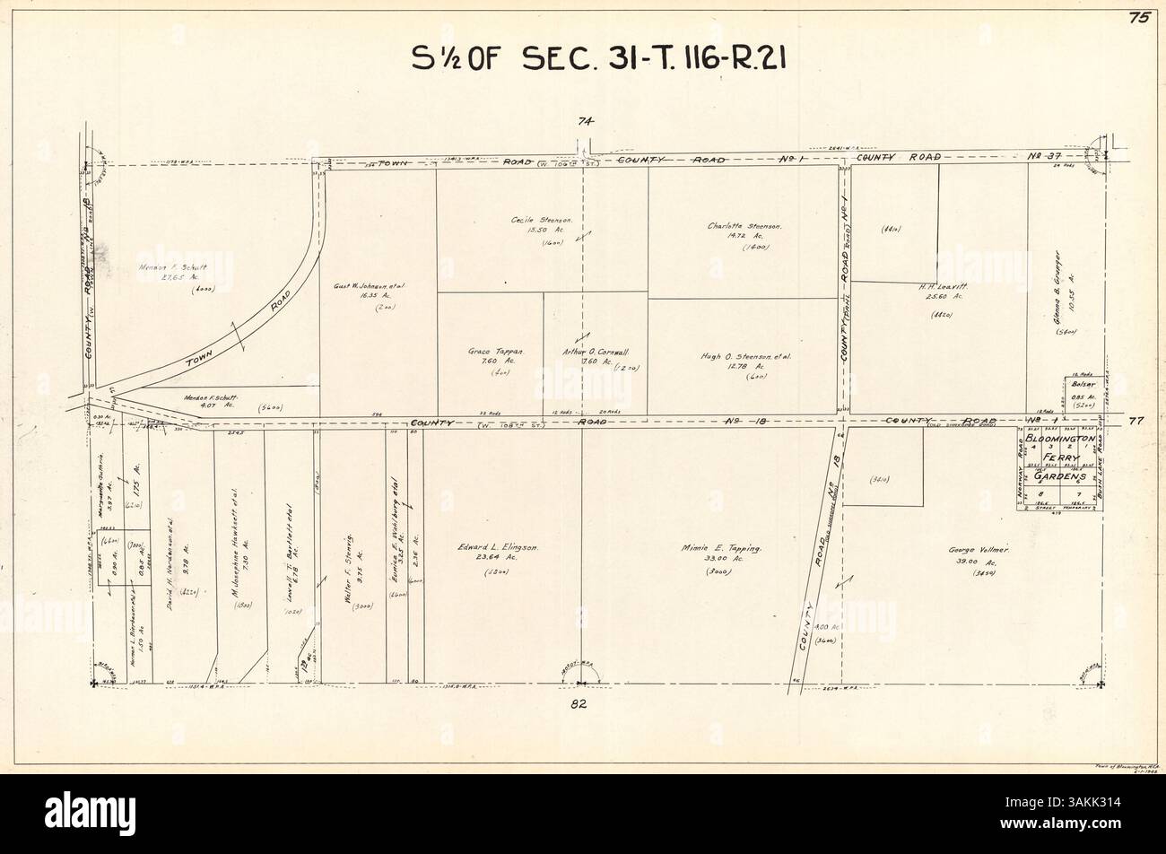 This set includes a full collection of surveys and plats from ...