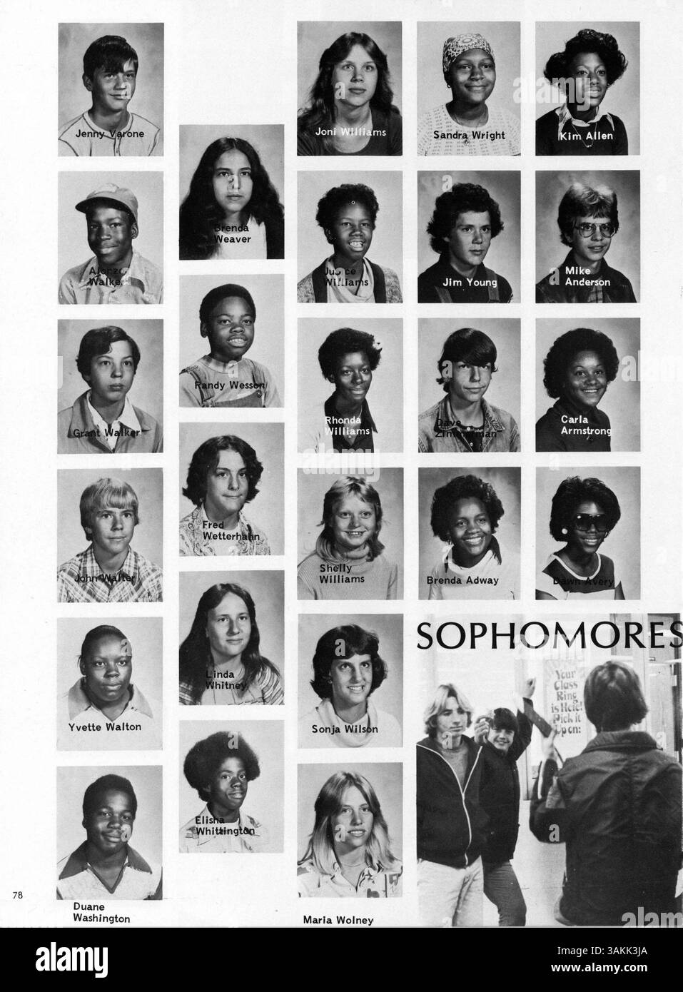 The 1978 edition of North High School's yearbook, 'Polaris', records the students, faculty ...