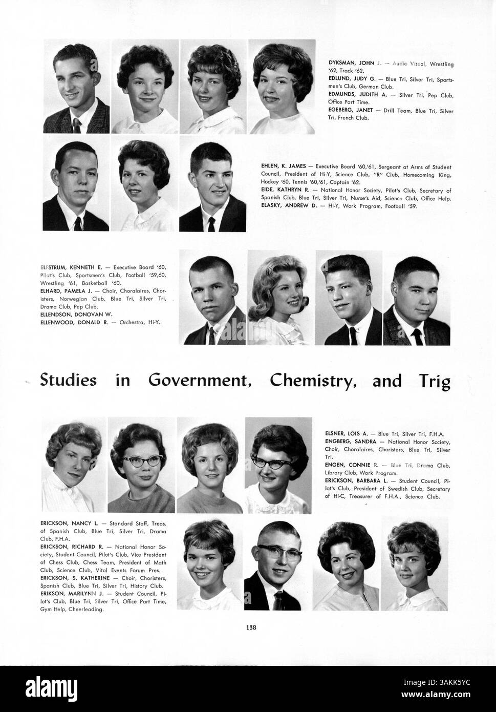 The 1962 Roosevelt Yearbook provides a comprehensive view of school ...