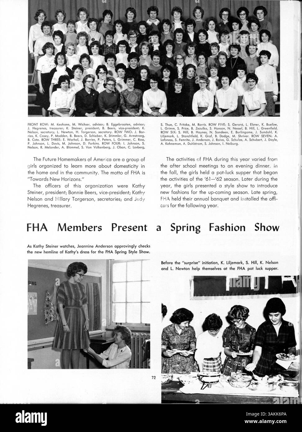 The 1962 Roosevelt High School yearbook, 'Sagamore,' showcases key ...
