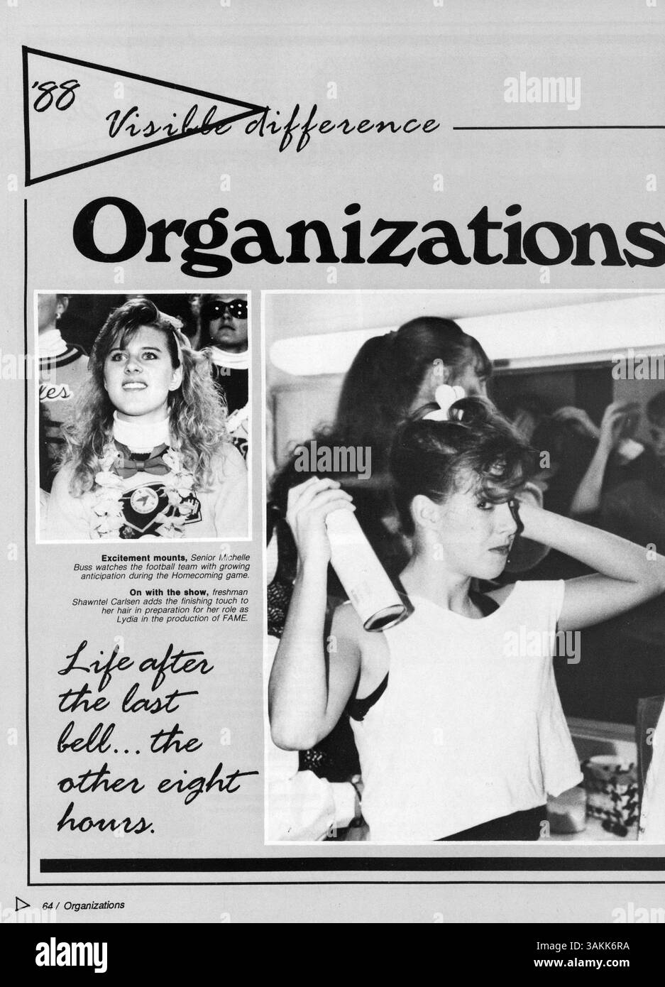 The 1988 yearbook from Kennedy High School features students, teachers ...