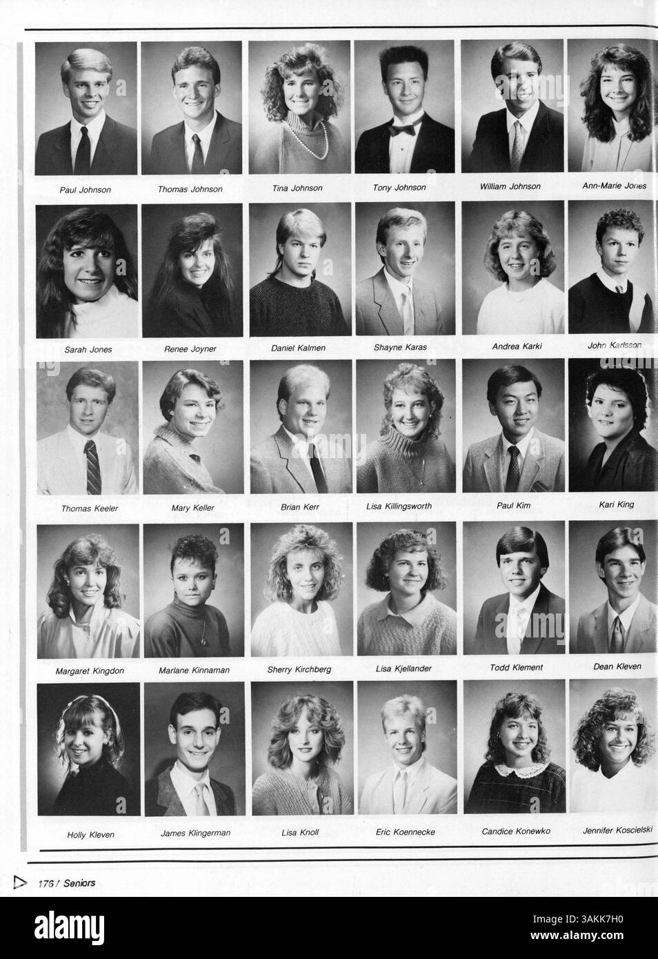 The Kennedy High Yearbook from 1988 showcases student portraits ...