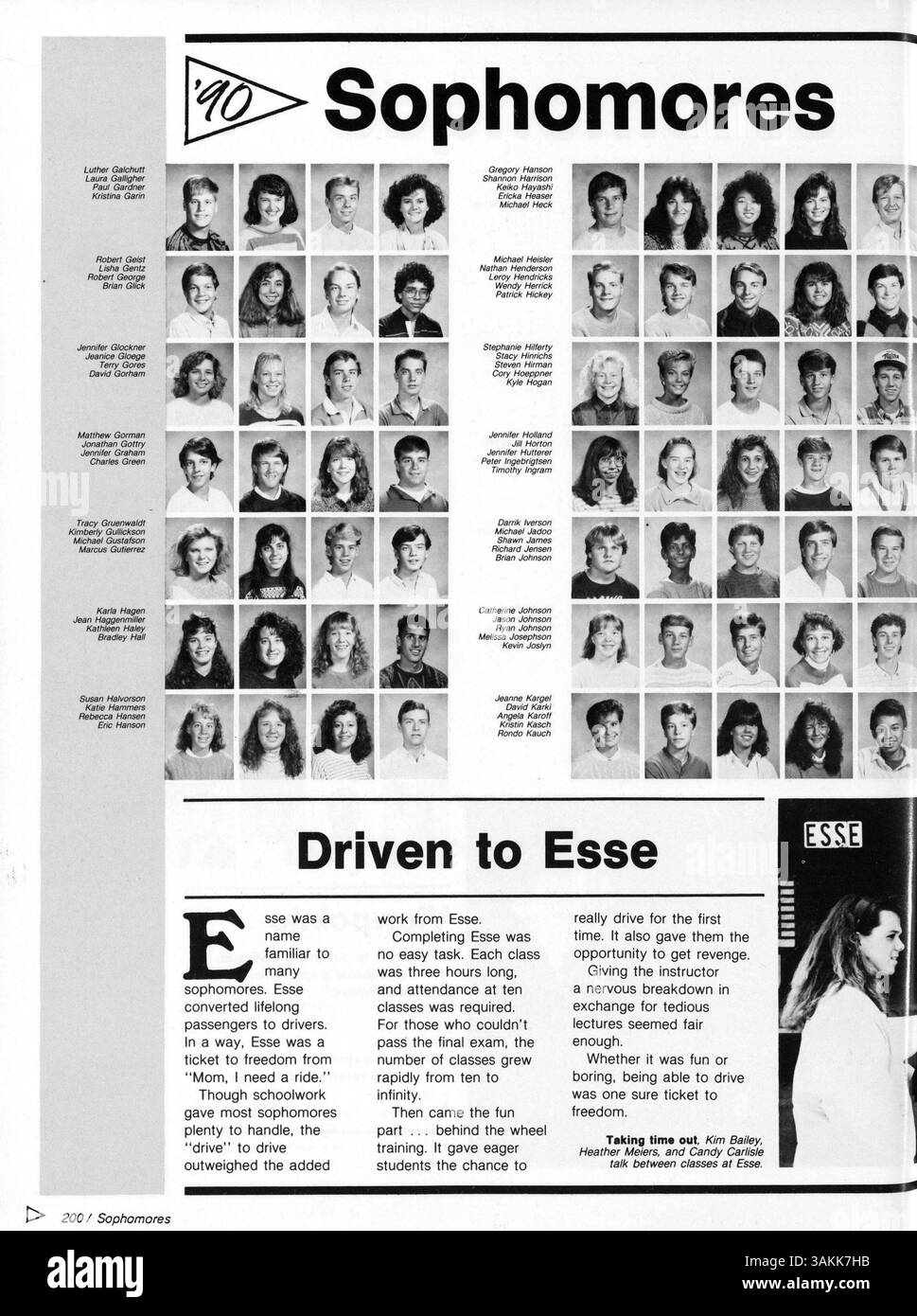 This 1988 yearbook from Kennedy High School features student portraits ...