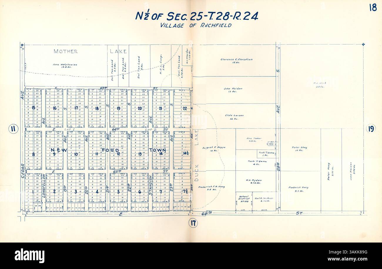 This atlas of Richfield, Minnesota, provides maps showing property ...