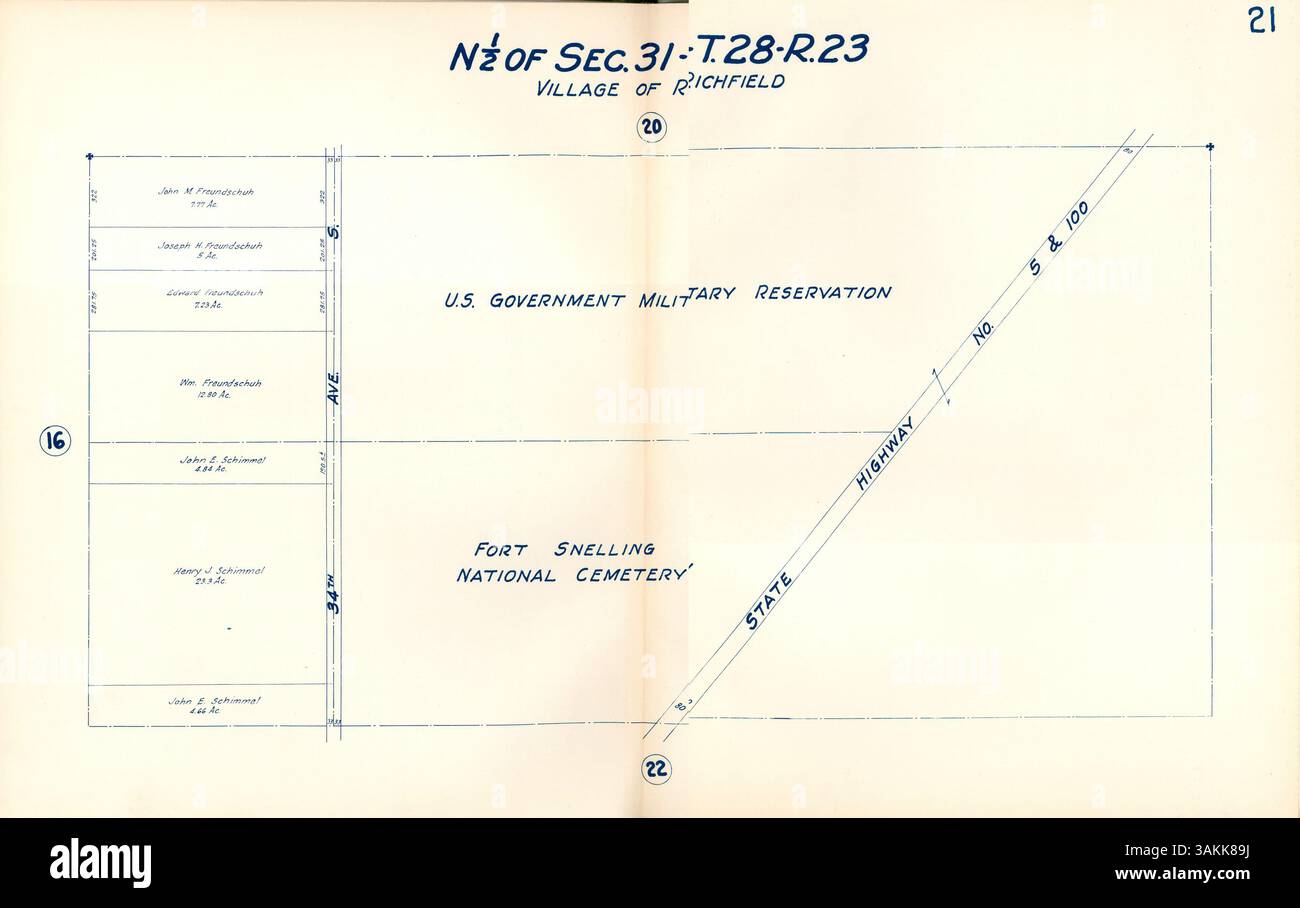 This atlas includes detailed maps of Richfield, Minnesota, focusing on ...