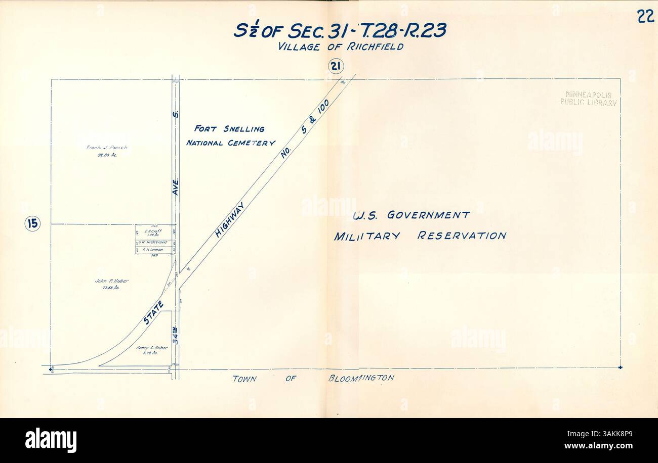 This atlas contains complete maps of the Village of Richfield, showing ...