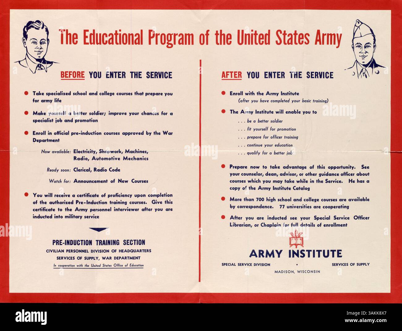 The educational program of the U.S. Army offers young recruits ...