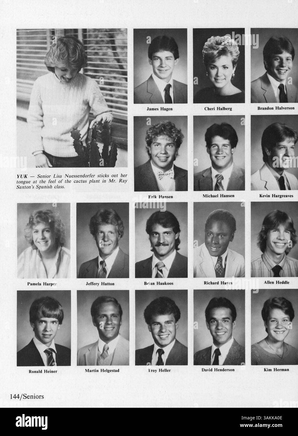 Richfield High School's 1986 'Aurean' yearbook documents the school ...