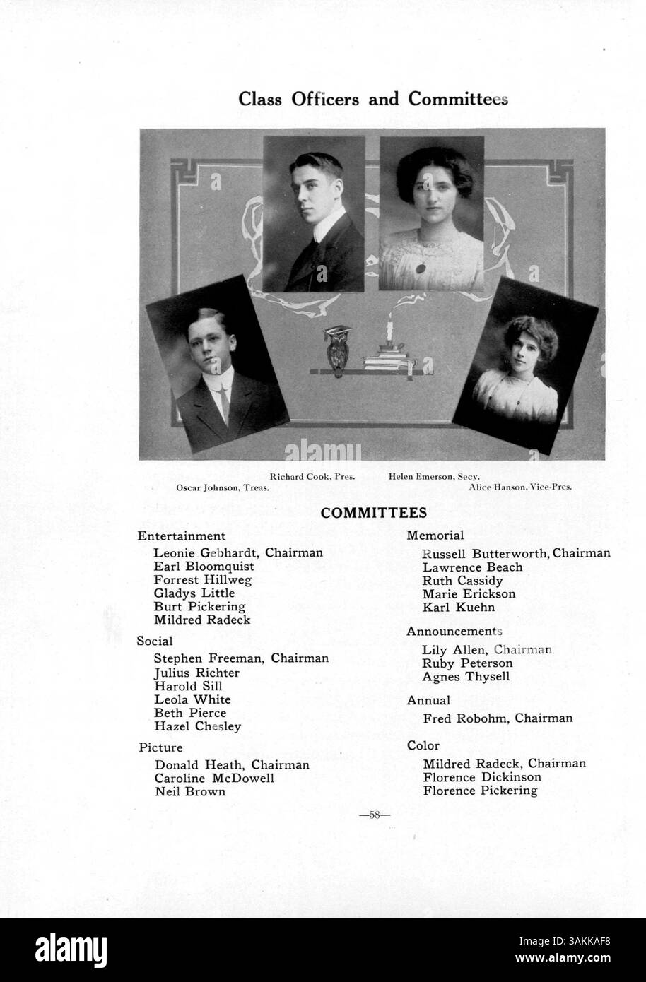 The 1912 Central High Yearbook showcases senior students, teachers ...