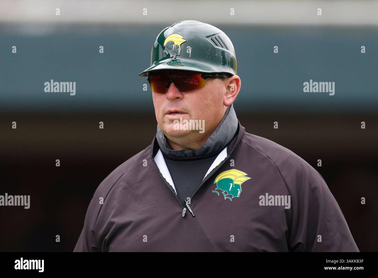 Norfolk St head coach Keith Shumate during an NCAA baseball game ...