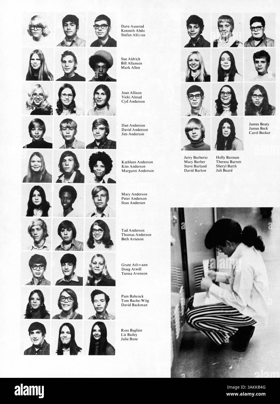 The 1972 'Wahian' yearbook from Washburn High School documents key ...
