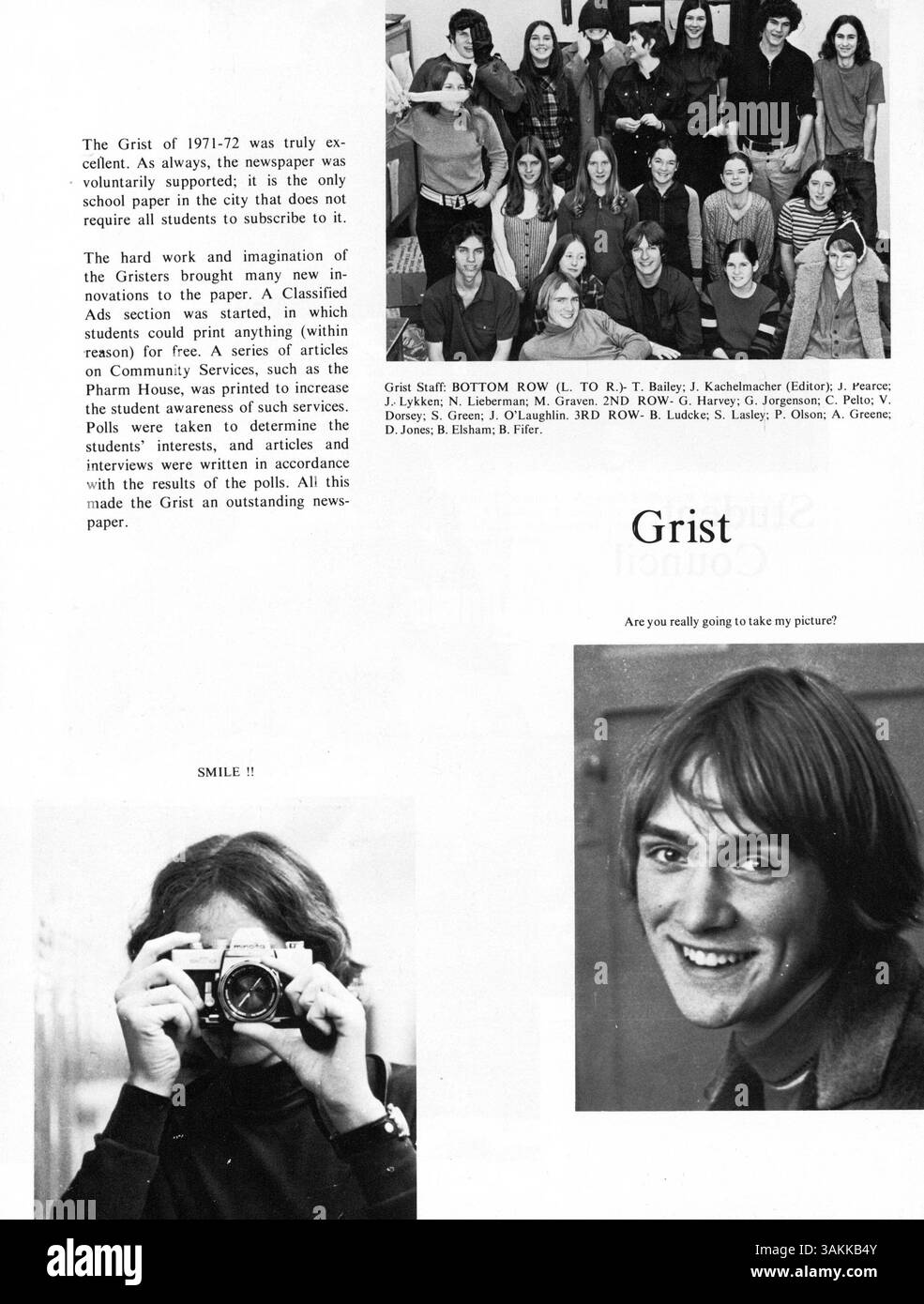 This 1972 Washburn Yearbook captures highlights of student activities ...