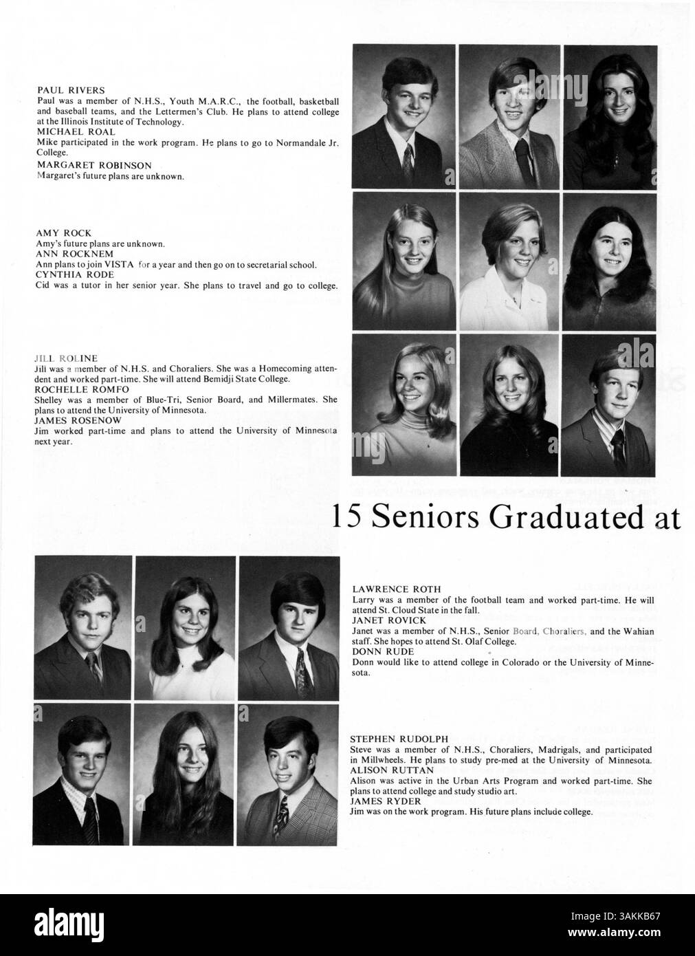 The 1972 Wahian Yearbook from Washburn High School is a historical ...