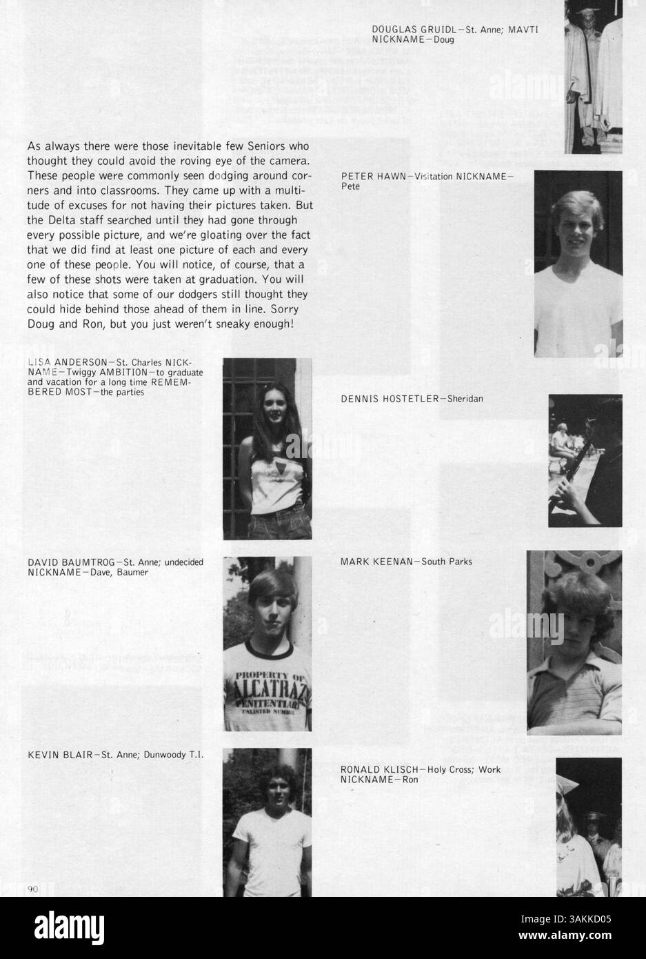 'Delta 80' is the De La Salle High School yearbook that captures key student activities ...