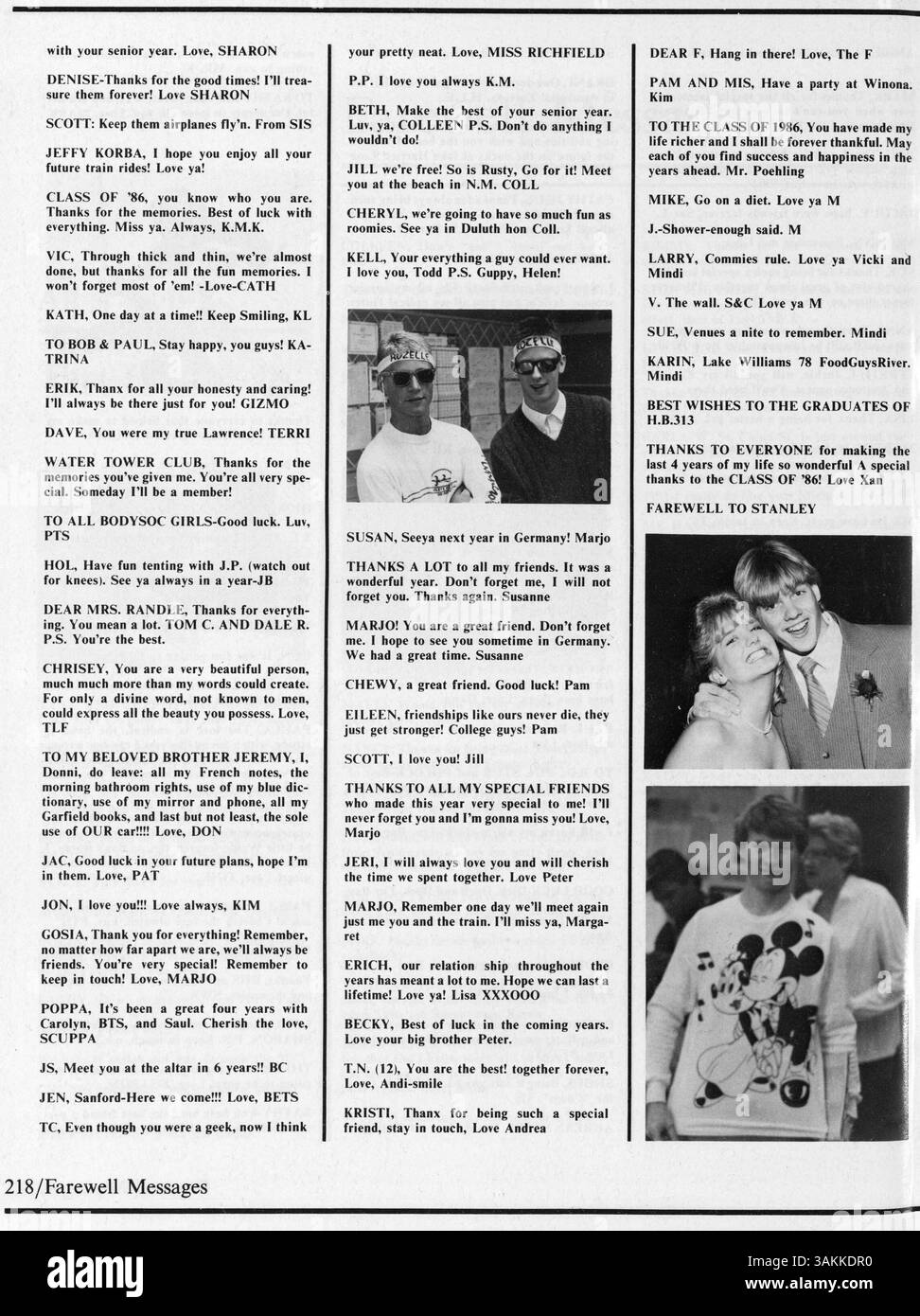 The 1986 Aurean Yearbook from Richfield High School features the ...