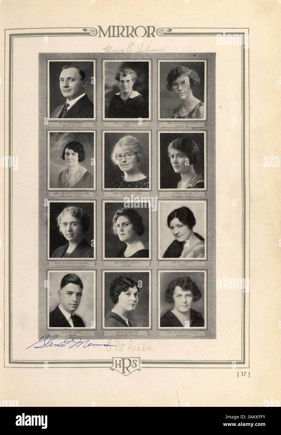 The 1925 'Mirror' yearbook from Roosevelt High School highlights ...