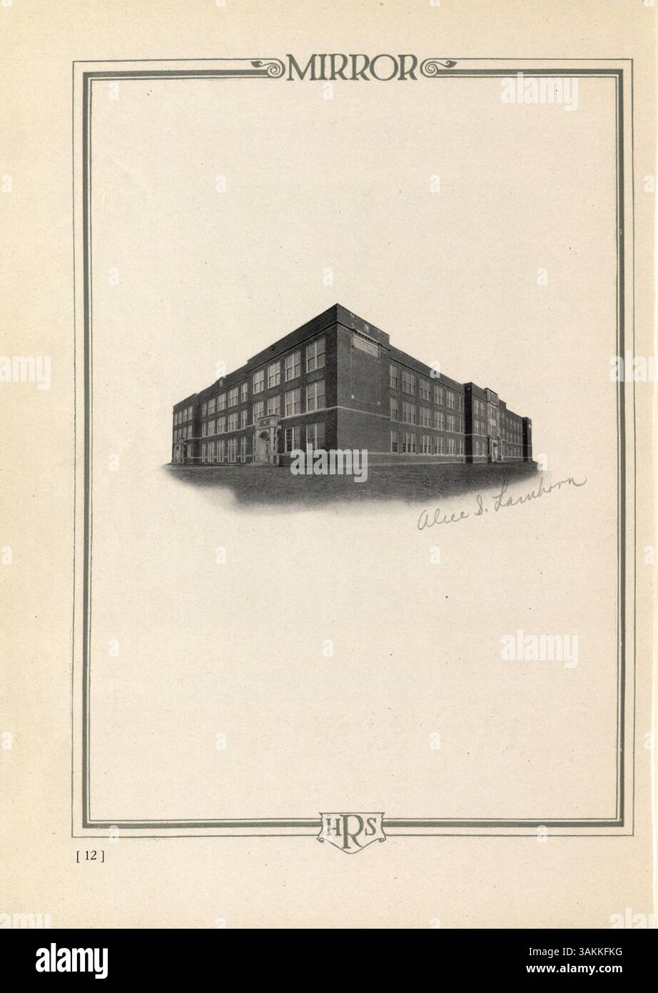 The 1925 'Mirror' yearbook from Roosevelt High School presents the 1924 ...