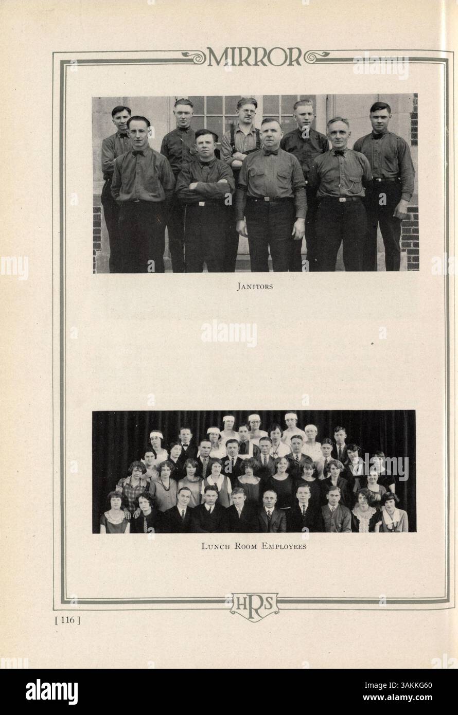 The 'Mirror' Yearbook from Roosevelt High School in 1925 documents the ...