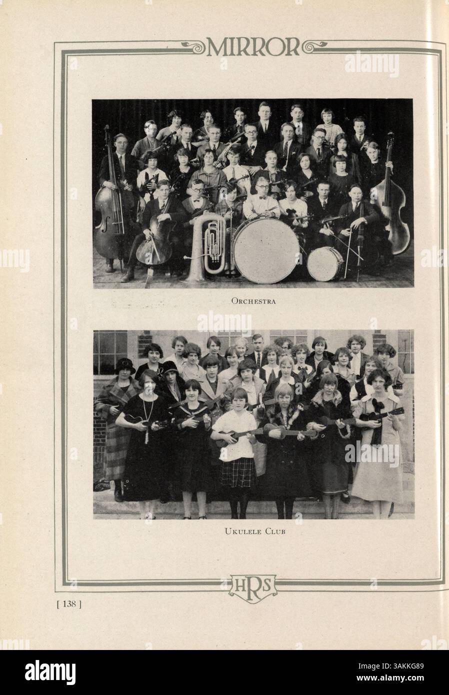 The 1925 'Mirror' yearbook from Roosevelt High School captures the 1924 ...