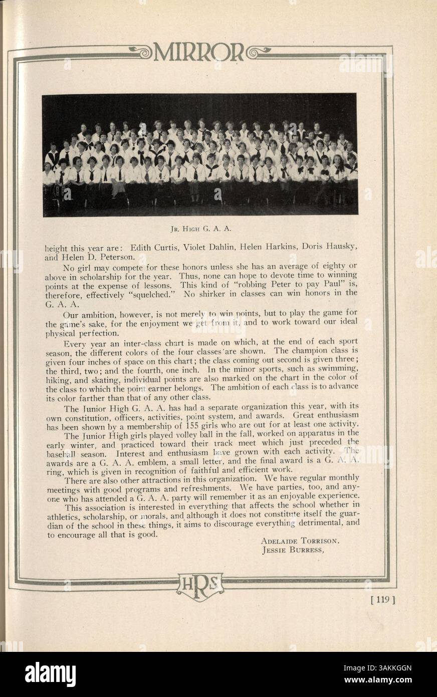 The 'Mirror 1925' yearbook from Roosevelt High School captures moments ...