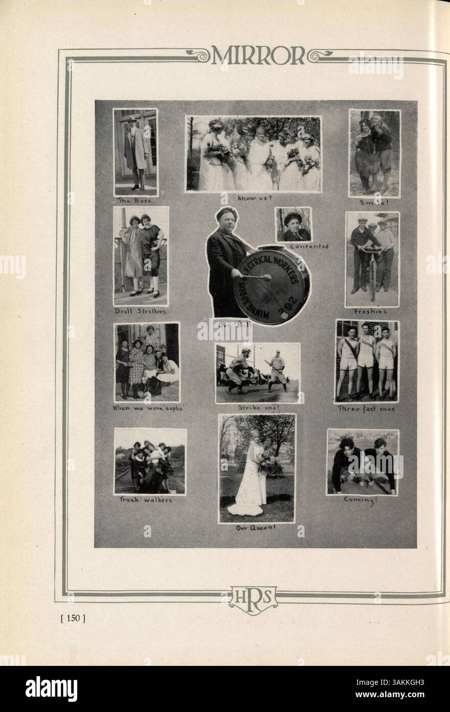 The 1925 'Mirror' yearbook from Roosevelt High School captures the ...
