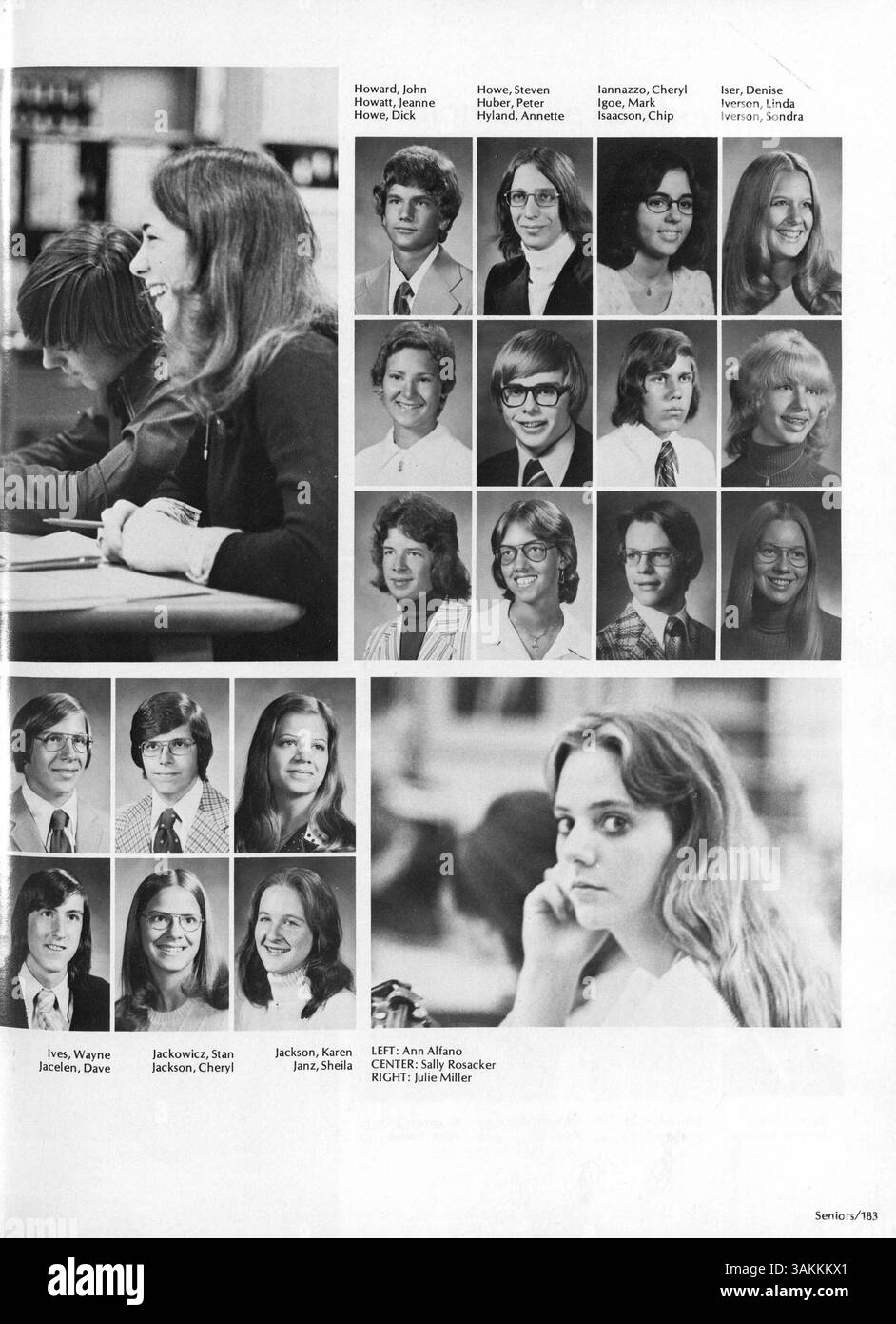 The 1975 Richfield High School Yearbook, titled Aurean, documents key ...