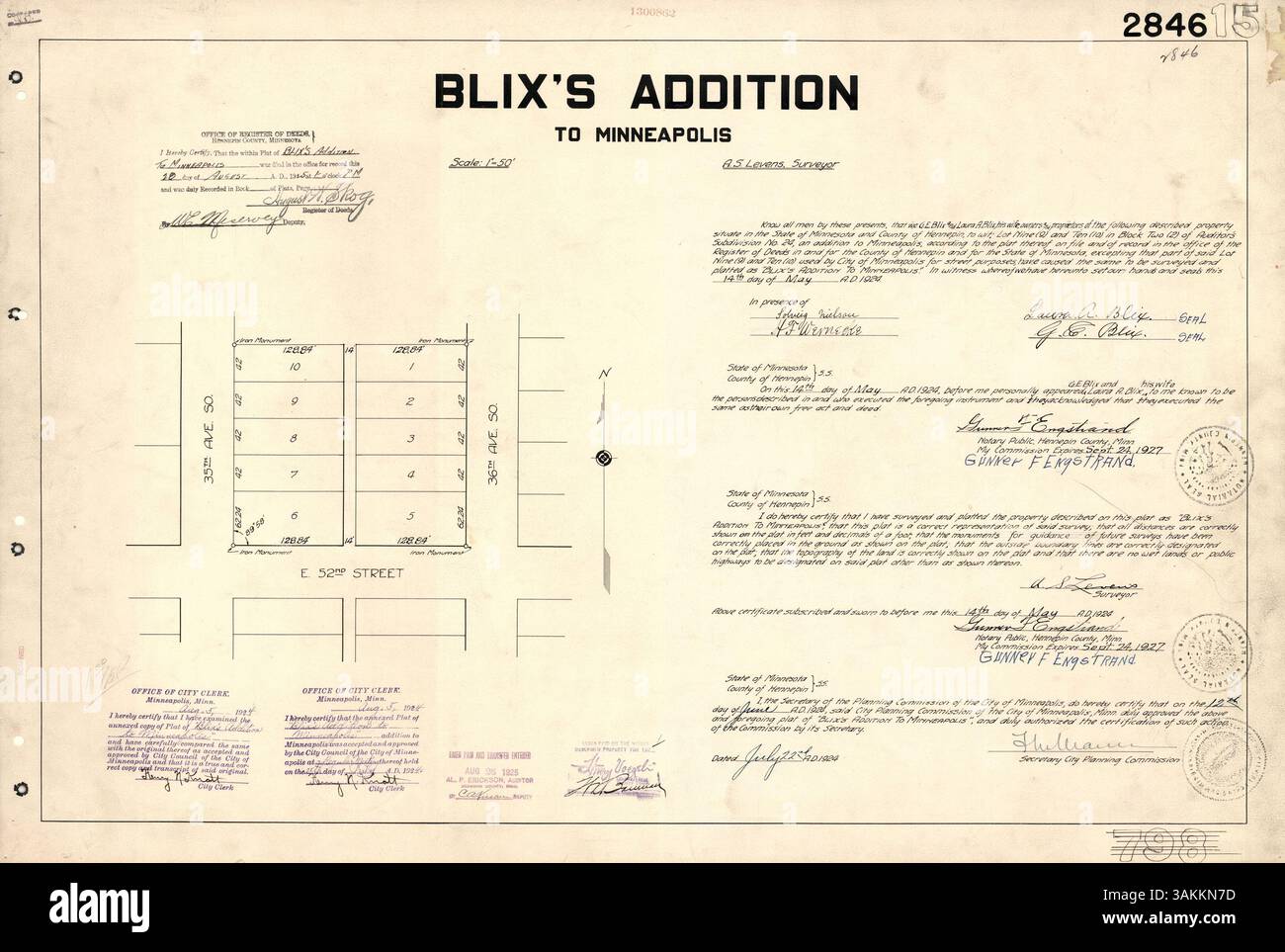 Blix's Addition to Minneapolis is a historical map that outlines the ...
