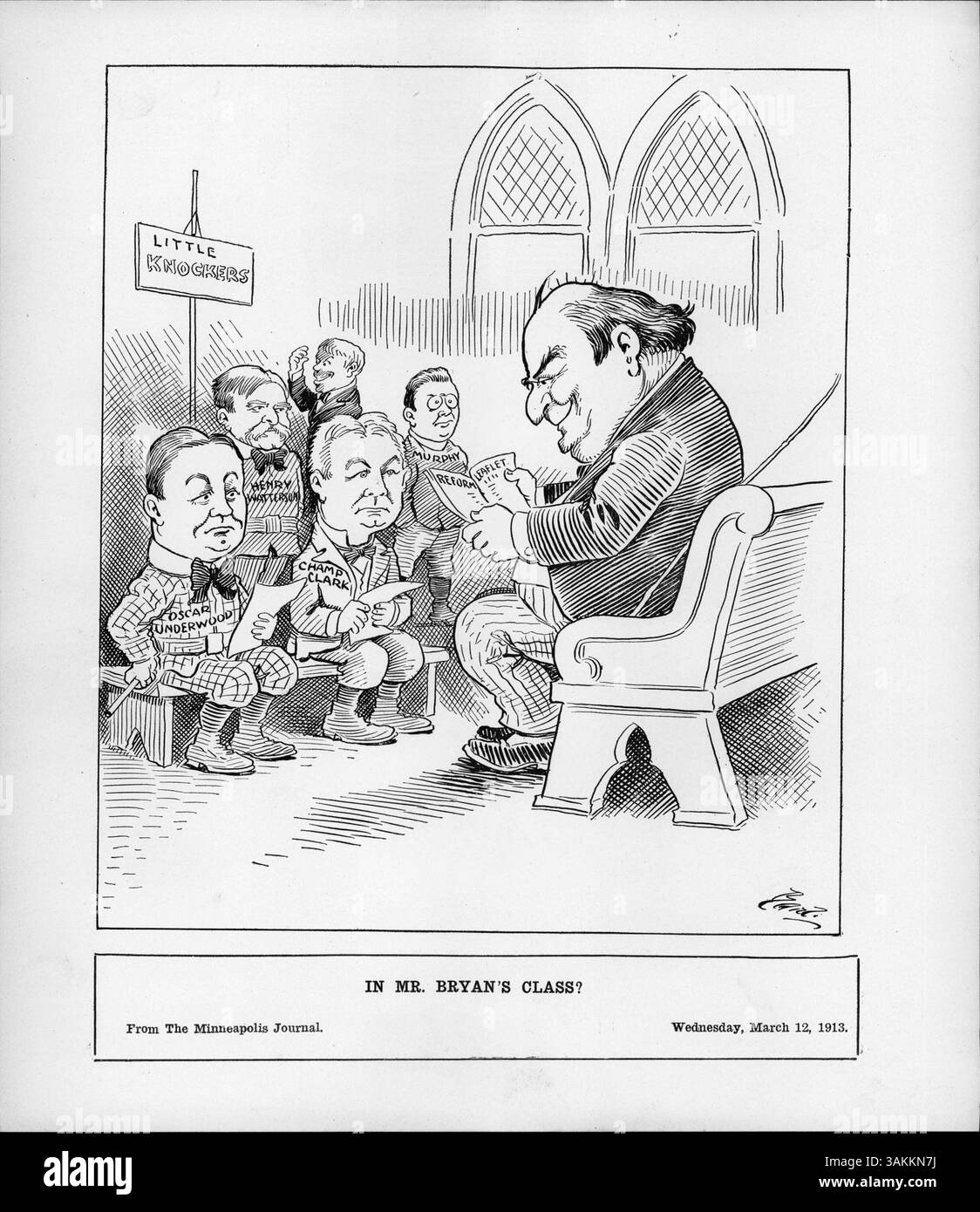 William Jennings Bryan sits with child versions of political figures ...