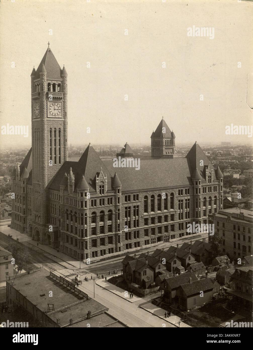 This photograph shows Minneapolis City Hall shortly after its ...