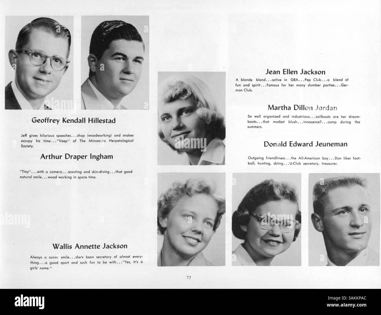 The 1957 edition of University High School's yearbook, titled 'Bisbila ...