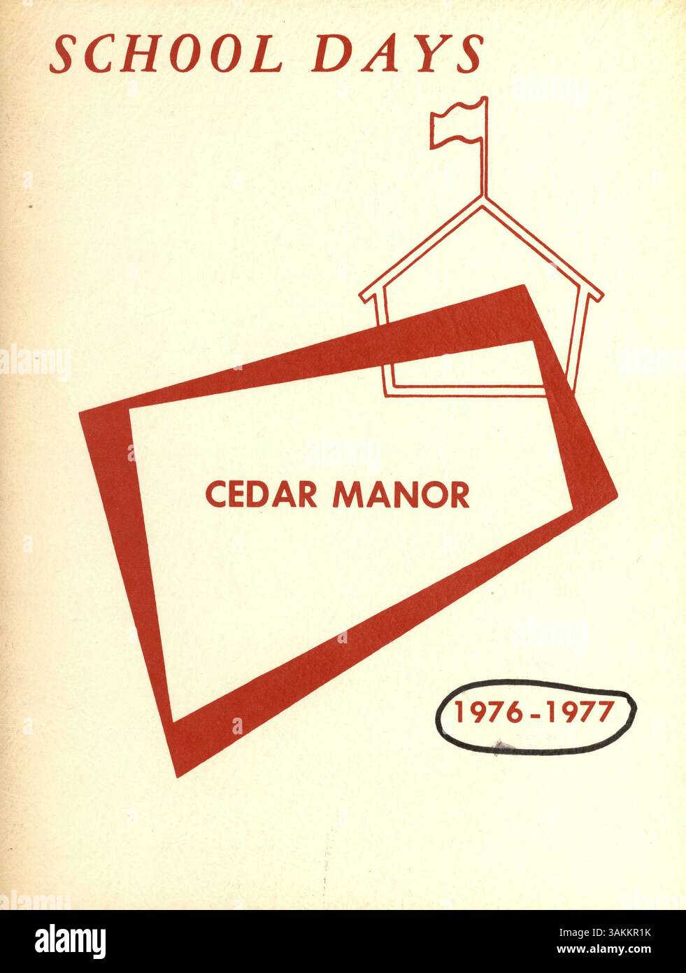 The 1977 Cedar Manor Elementary School Yearbook captures the 1976-1977 ...