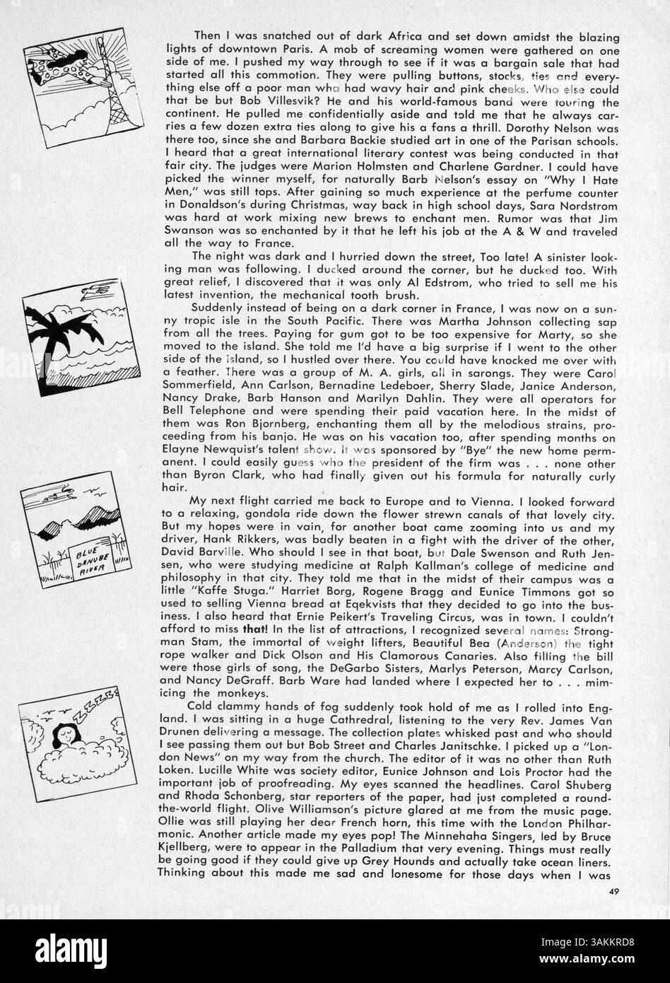 The 1952 Antler Yearbook from Minnehaha Academy documents the ...