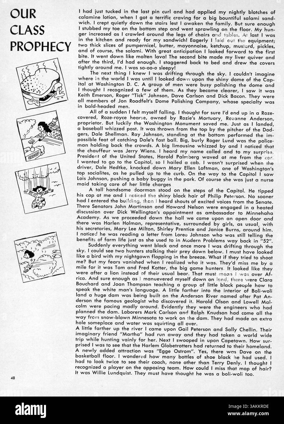 The 1952 Antler Yearbook captures the events and people of Minnehaha ...