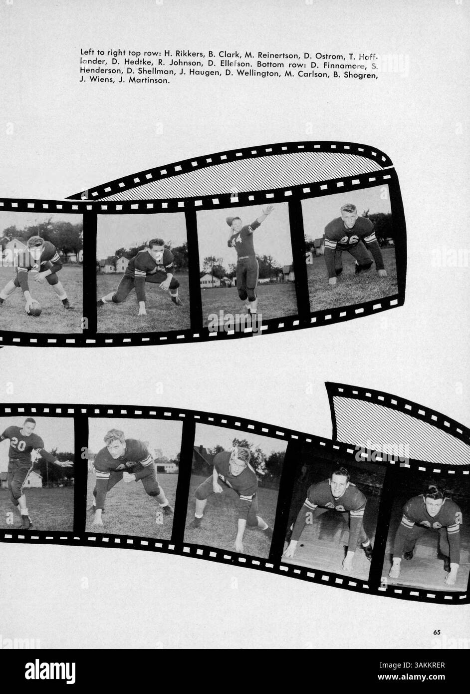 The 1952 'Antler' yearbook from Minnehaha Academy documents the key ...