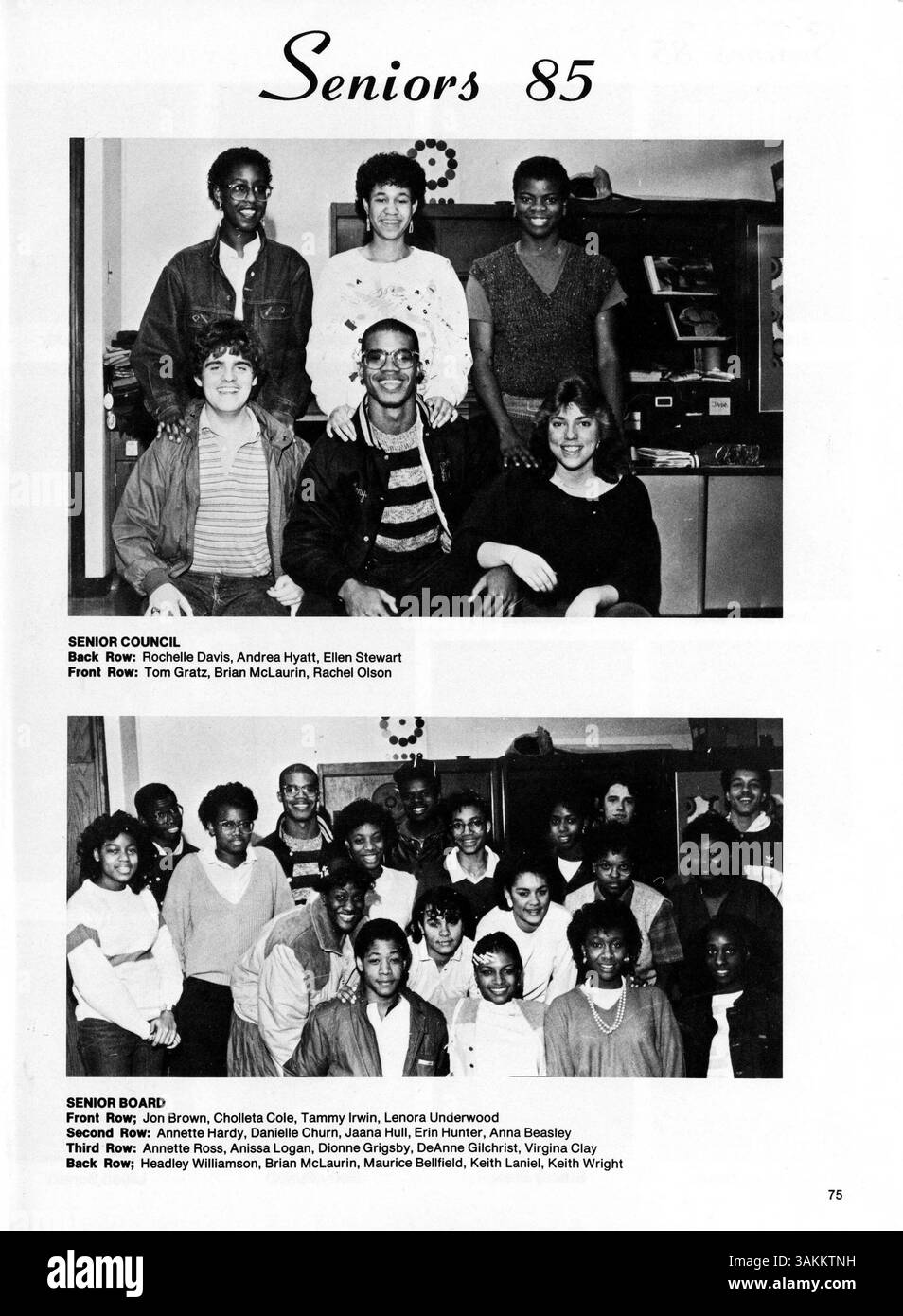 The 1985 edition of North High School's yearbook highlights the significant moments of student ...