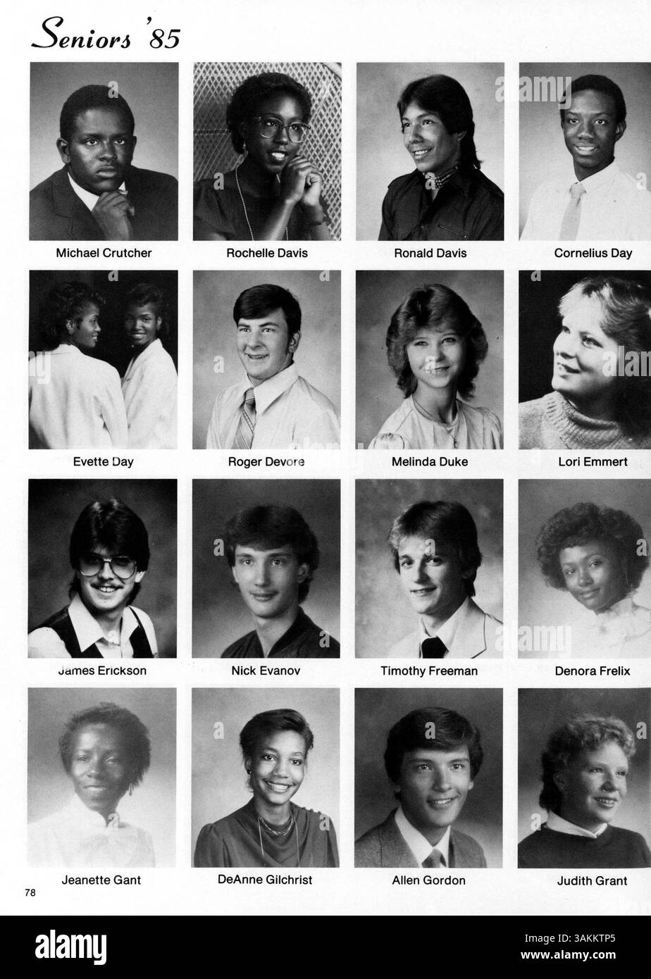 The 1985 North High School yearbook features key student activities ...