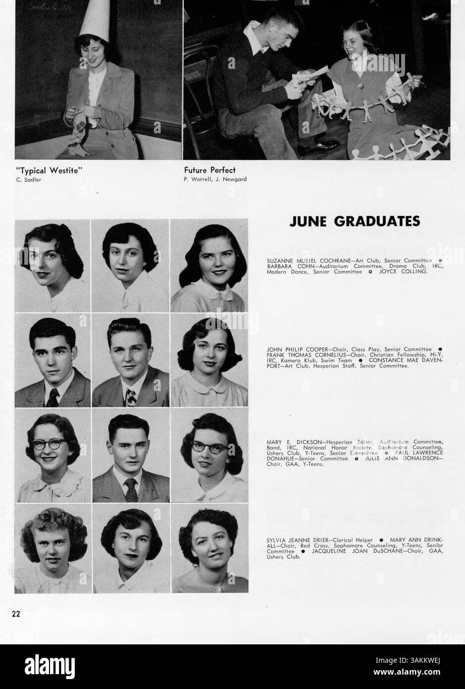 The 'Hesperian 50' yearbook captures the essence of the 1949-1950 ...